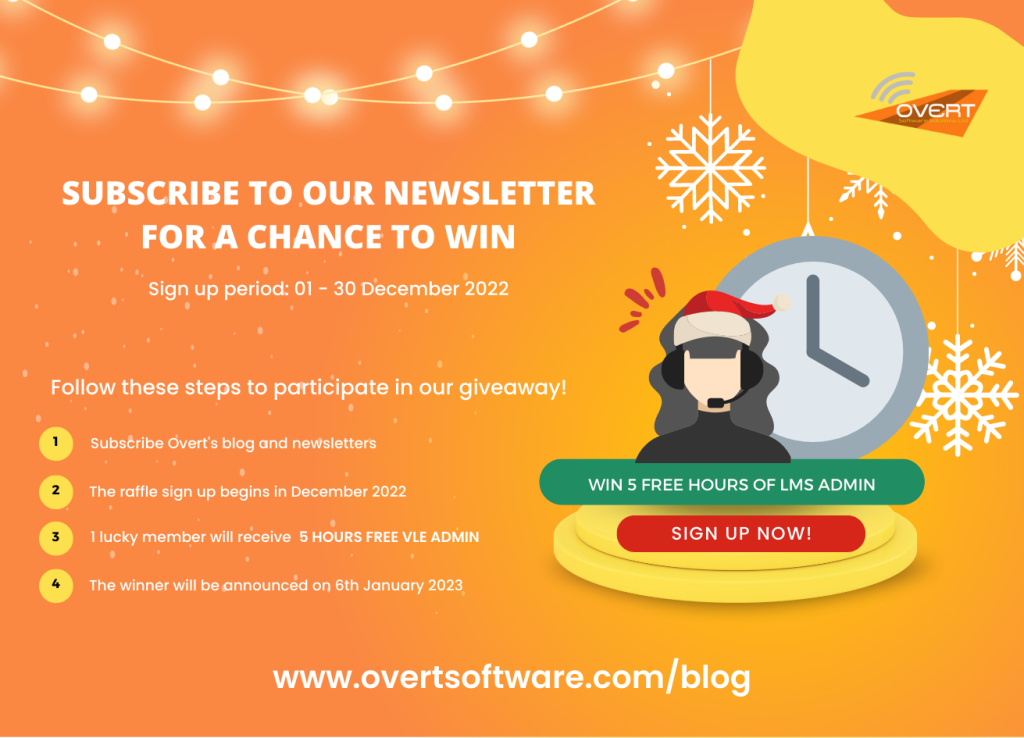 Christmas Raffle: Win 5 Free VLE Administration Hours - Overt Software